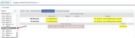 Uccsu Course Validation Aeries Software