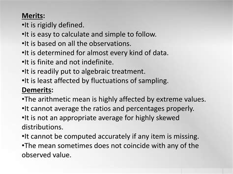 PPT Arithmetic Mean PowerPoint Presentation Free Download ID