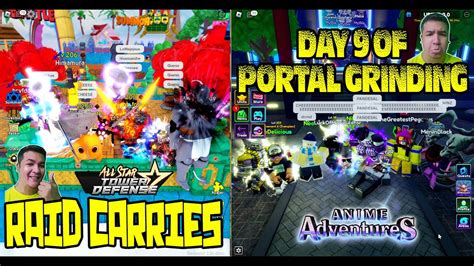 Day 9 I Hope Secret Portal In Aa And Astd Raid Carries Roblox Youtube