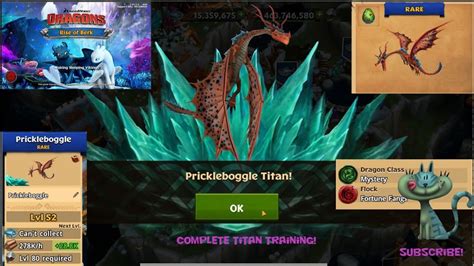 Dragons Rise Of Berk Unlocking Titan Mode For Prickleboggle Reach Its