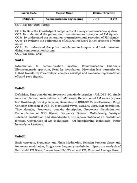 Communication Pdf Frequency Modulation Modulation