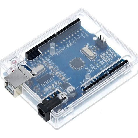 Kit5x Case Caixa Protetora Encaixe Em Acrílico Para Arduino Uno R3