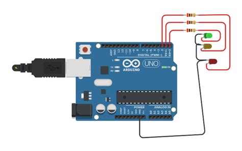 Circuit Design Semáforo Arduino Tinkercad Circuit Design Semáforo Arduino Tinkercad