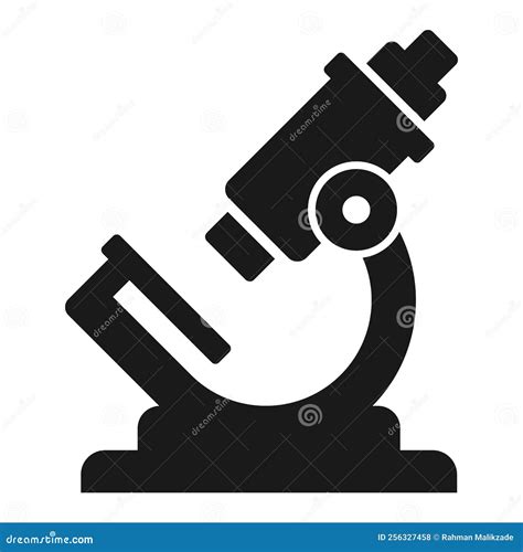Laboratory Microscope Icon Lab Concept Vector Illustration Stock