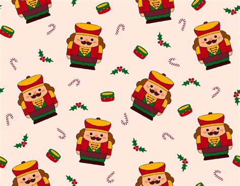 Premium Vector Cute Nutcracker Pattern