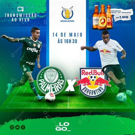 Futebol Jogo Ao Vivo Promoção Em Cervejas Palmeiras X Bragantino Social