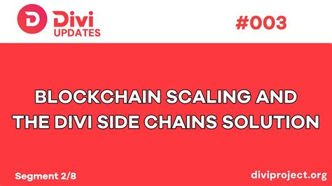 divi updates blockchain scaling and the divi side chains solution youtube