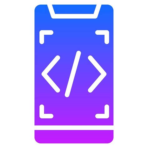 스마트폰 코딩 터 일러스트레이션 프리미엄 벡터