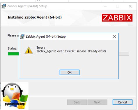Ошибка Zabbix Service Already Exists Настройка серверов Windows и Linux