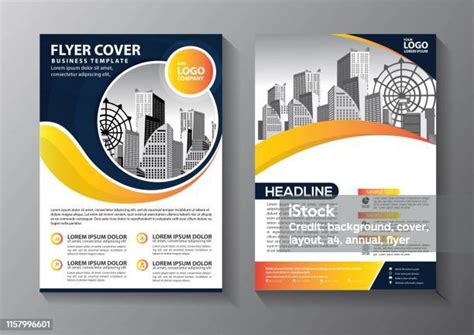 브로셔 디자인 현대적인 레이아웃 연례 보고서 포스터 화려한 삼각형a4의 전단지 기술 과학 밝은 배경의 시장을 위한 기하학적 모양 0명에 대한 스톡 벡터 아트 및 기타 이미지