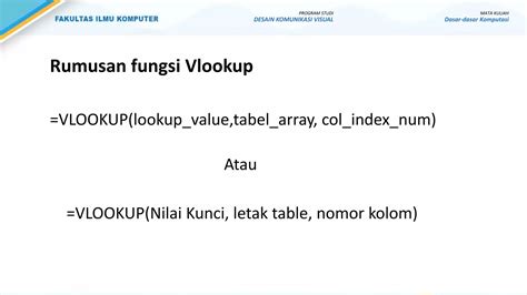 Pertemuan 6 Hlookup Dan Vlookup Pptx