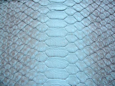 Blue Turquoise Snakeskin With Scales Genuine Leather For Clothes