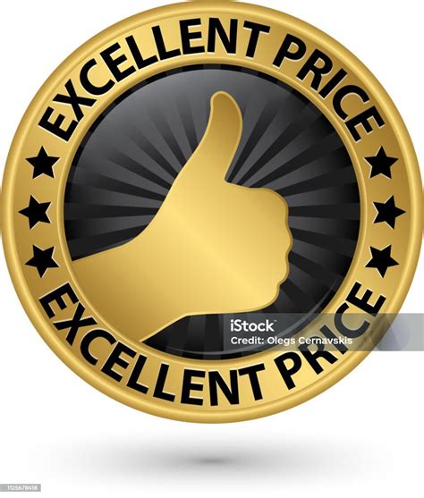 엄지손가락 최대 벡터 일러스트 레이 션과 우수한 가격 황금 기호 개발에 대한 스톡 벡터 아트 및 기타 이미지 개발 금 금속 라벨 Istock