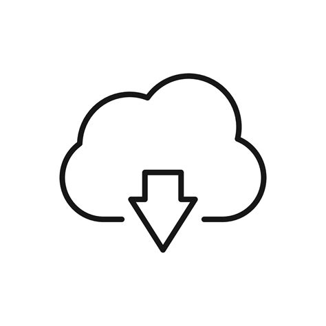 Editable Icon Of Cloud Computing Vector Illustration Isolated On White Background Using For