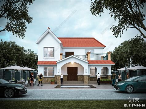 西班牙风格自建房独栋别墅su模型下载【id 1137474490】 知末su模型网