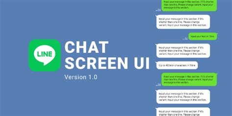 LINE Chat UI Template Figma