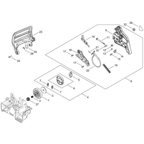 Chain Brake For Echo Cs 3510ac Chainsaw Lands Engineers