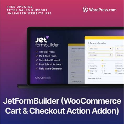 Jetformbuilder Woocommerce Cart And Checkout Action Addon Wordpress Pro Plugin Shopee Malaysia