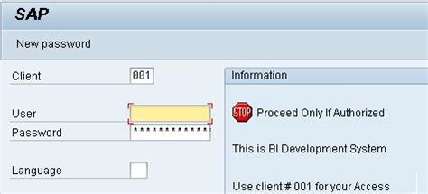 Add Sap Gui Login Page Information Text Sap Netweaver Professional