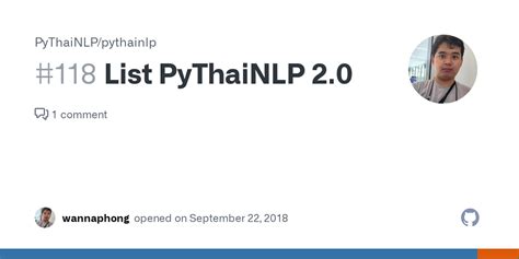 List Pythainlp Issue Pythainlp Pythainlp Github
