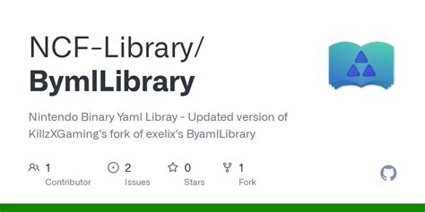 Github Ncf Librarybymllibrary Nintendo Binary Yaml Libray Updated