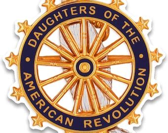 Daughters Of The American Revolution Pin Vintage Etsy