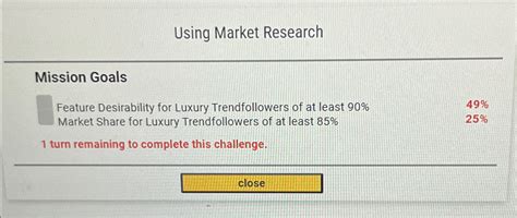 Solved Using Market Researchmission Goalsfeature