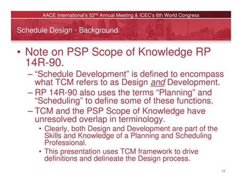 Schedule Design Aace Pdf Business Business And Finance