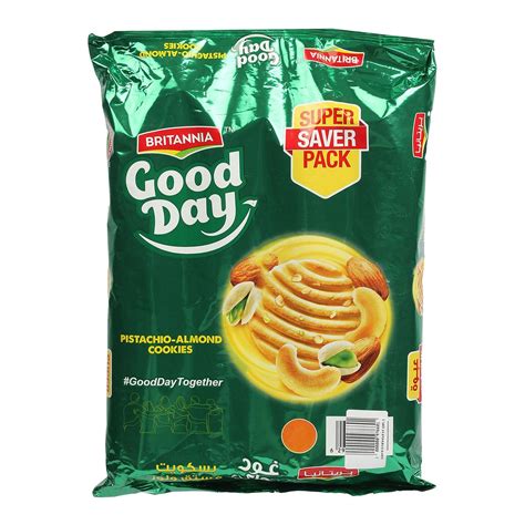 Britannia Good Day Pistachio And Almond Cookies 8 X 72 G Online At Best