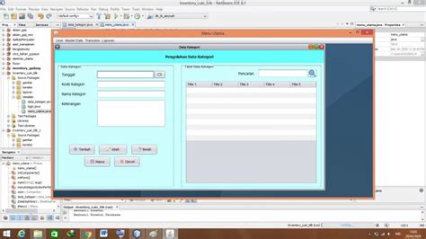 Membuat Form Master Data Kategori Dengan Java Part 2 Javatech Solution