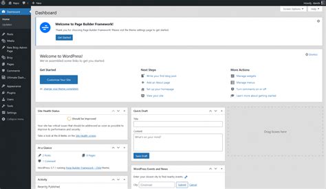 Add Custom Css To The Wordpress Login Screen Dashboard And Admin Area Page Builder Framework