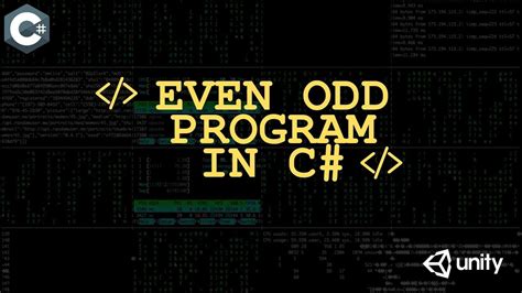 📚c Programming Checking If Number Is Even And Odd In Unity📚 Youtube