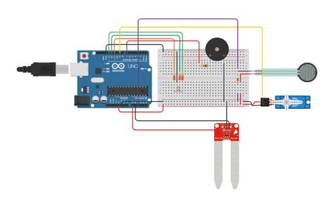 Circuit Design Smart Watering System Tinkercad
