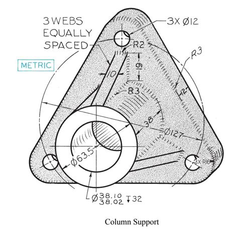 solved draw required views using a full or aligned section