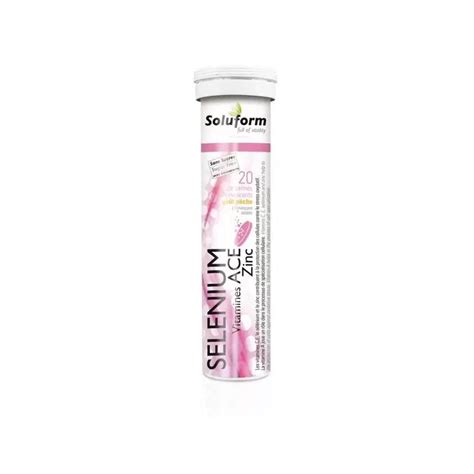 Soluform Selenium Ace Zinc 20 Comprimes Paranatura
