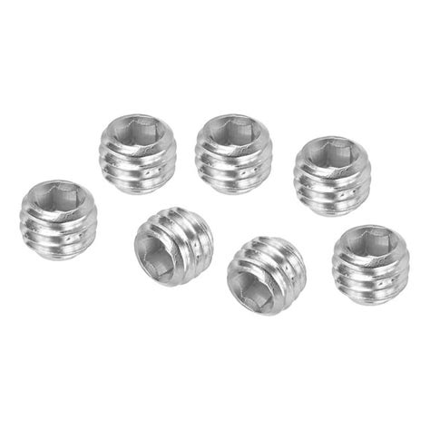 Hex Socket Grub Screw Flat Point Grub Bolt Stainless Steel Head Socket