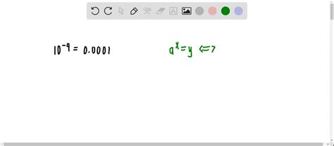SOLVED For Each Statement Write An Equivalent Statement In Logarithmic Form Do Not Use A