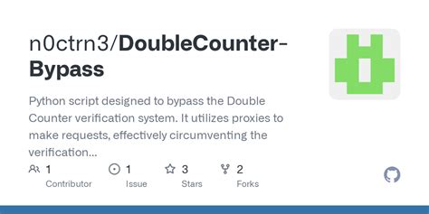 Doublecounter Bypassreadmemd At Main · N0ctrn3doublecounter Bypass · Github