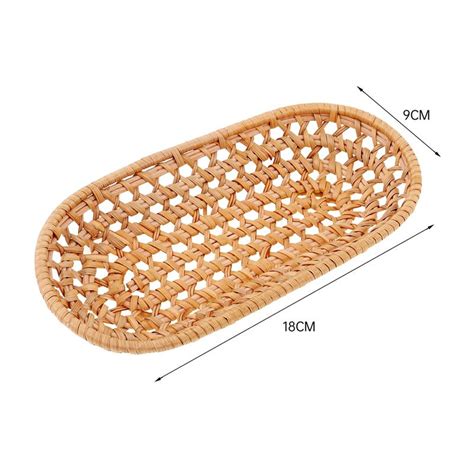 Plant Fiber Weaving Basket Rectangle Oval Round Ra Grandado