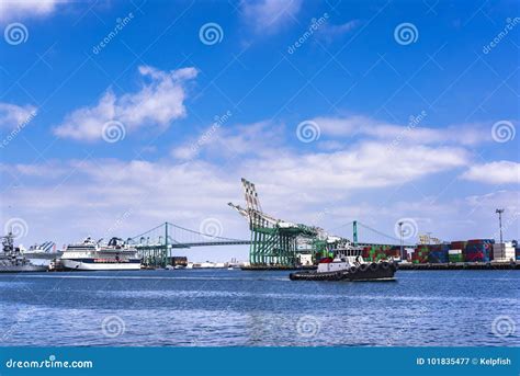 Ship Loading Docks In Harbor Stock Image Image Of Docks Ocean 101835477