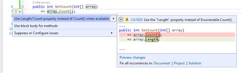 Ca1829：使用 Lengthcount 屬性，而不是 Enumerablecount 方法（程序代碼分析） Net Microsoft Learn