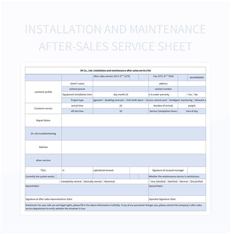 Free Service Templates For Google Sheets And Microsoft Excel Slidesdocs