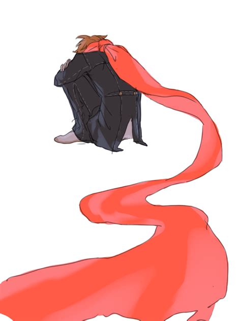 Safebooru 1boy Ainame Engel571 Arms On Knees Black Jacket Black