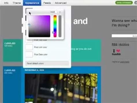 How To Customize The Theme And Appearance Of A Tumblr Blog Internet Gadget Hacks