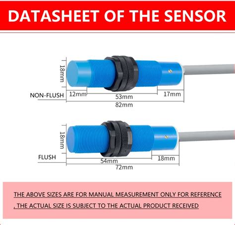Plastic Capacitive Proximity Sensor Switch Series M18 Plastic Pipe Fitting Capacitive Proximity