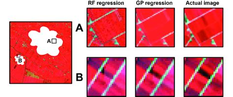 Comparison Of The Gp And Rf Regression Results With The Actual Imagery