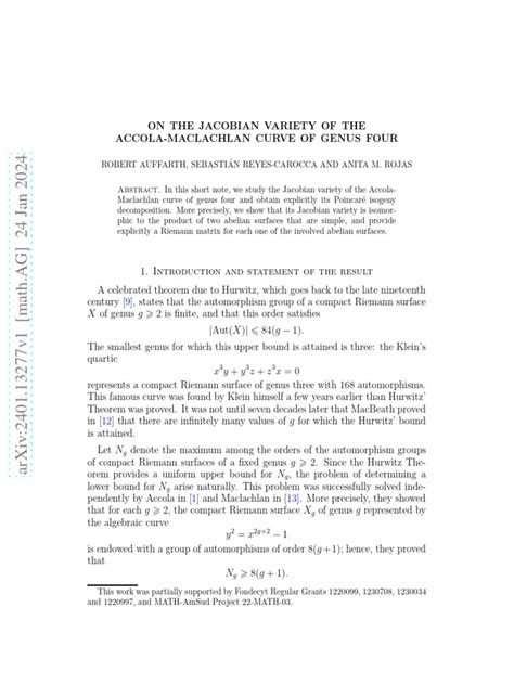 On The Jacobian Variety Of The Accola Maclachlan Curve Of Genus Four
