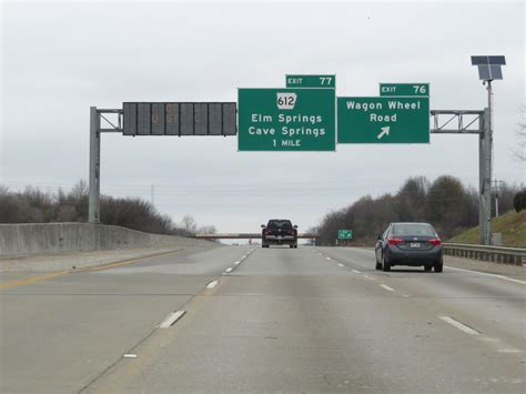 Arkansas Interstate 49 Northbound Cross Country Roads