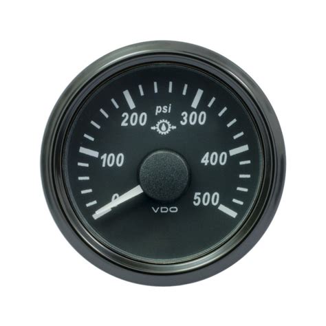 Vdo Singleviu 1167 Getriebe Öldruck 500psi Schwarz 52mm