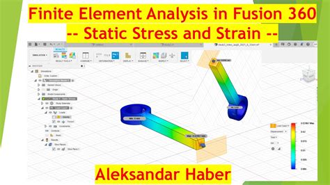 Finite Element Analysis In Fusion 360 Static Stress And Strain Analysis Visualizing